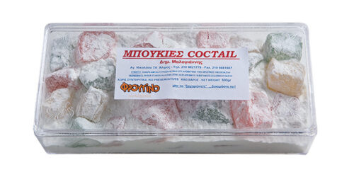 Λουκουμι Μπουκιες κασετ. 500γρ | Corfu Nuts